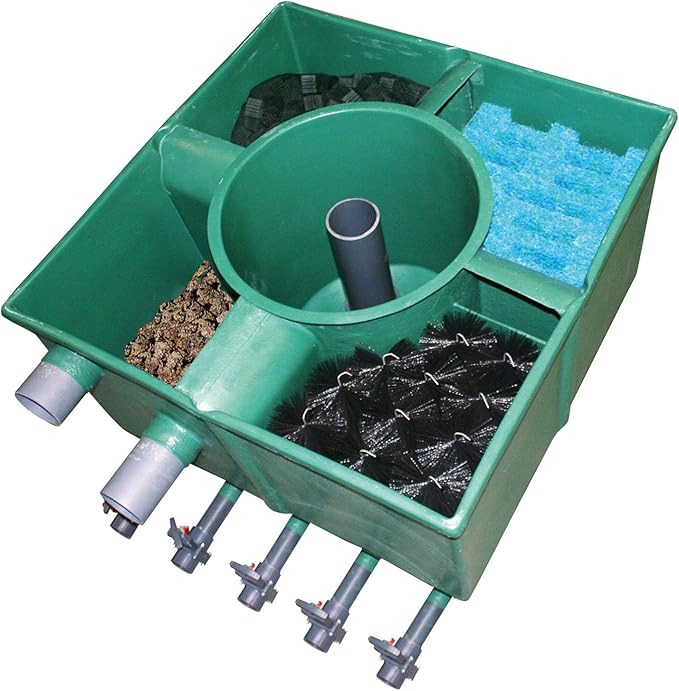 Aqualogistik GFK-Center Vortex C-30 Pond Filter with Lid + Filling ...