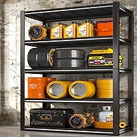Amazon.com: REIBII 48" Wide Garage Shelving Heavy Duty 72"H Garage ...