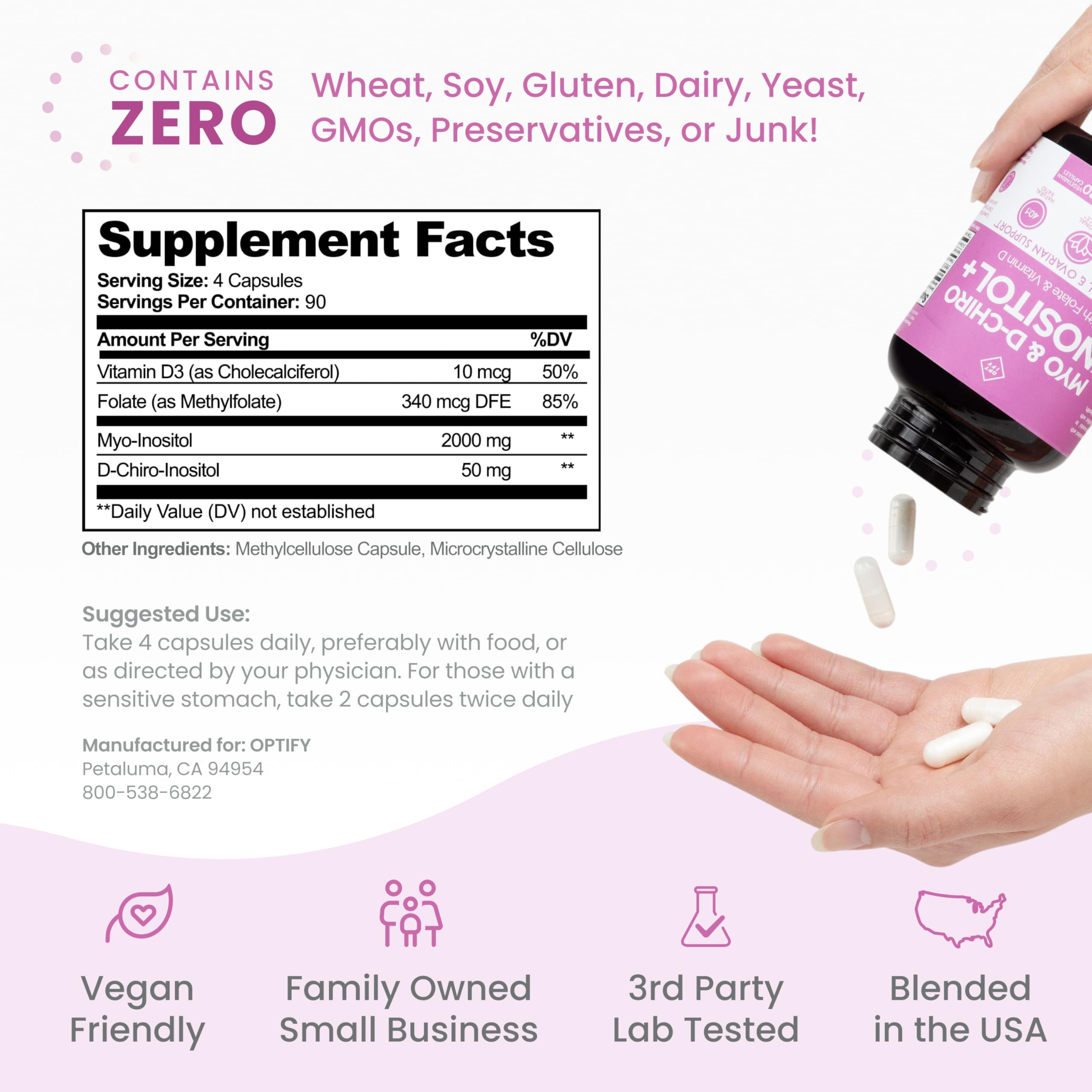 Mua Optify Inositol Supplement for Women – 90-Day Supply – Myo-Inositol ...