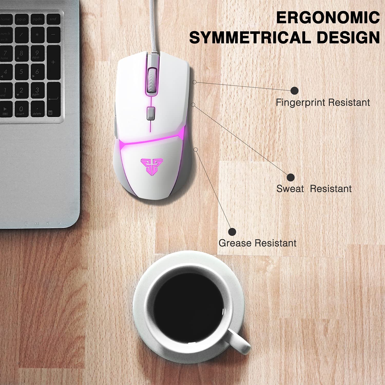 Mua FANTECH Lightweight Wired Gaming Mouse White 8000DPI Optical ...
