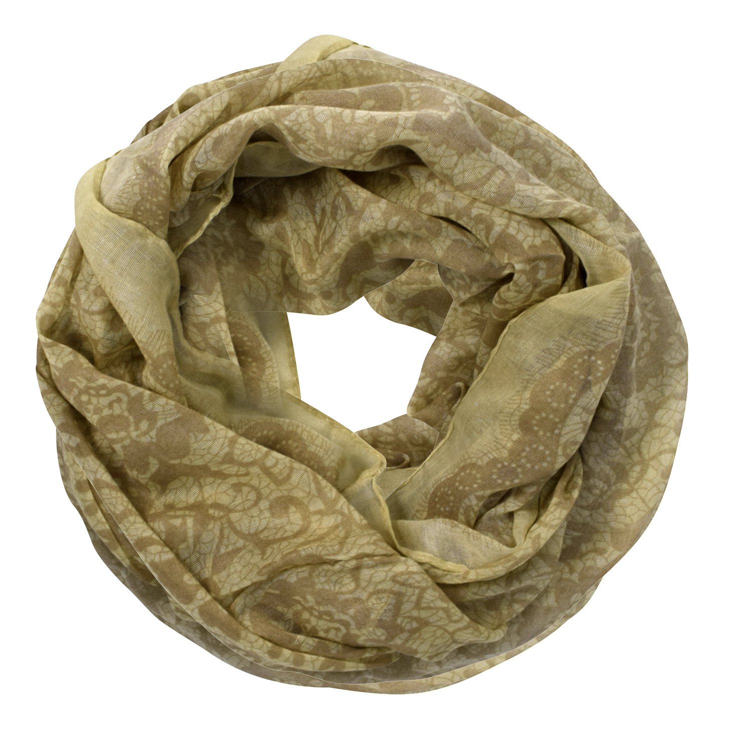 Beautiful Tropical Hawaiian Hibiscus Flower & Lace Design Infinity Loop ...