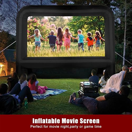 Outdoor Rear Projection Screen VEVOR Inflatable Movie Screen, 16 FT