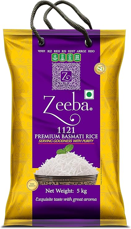 Zeeba Premium Basmati Rice, 5 kg: Buy Online at Best Price in UAE ...