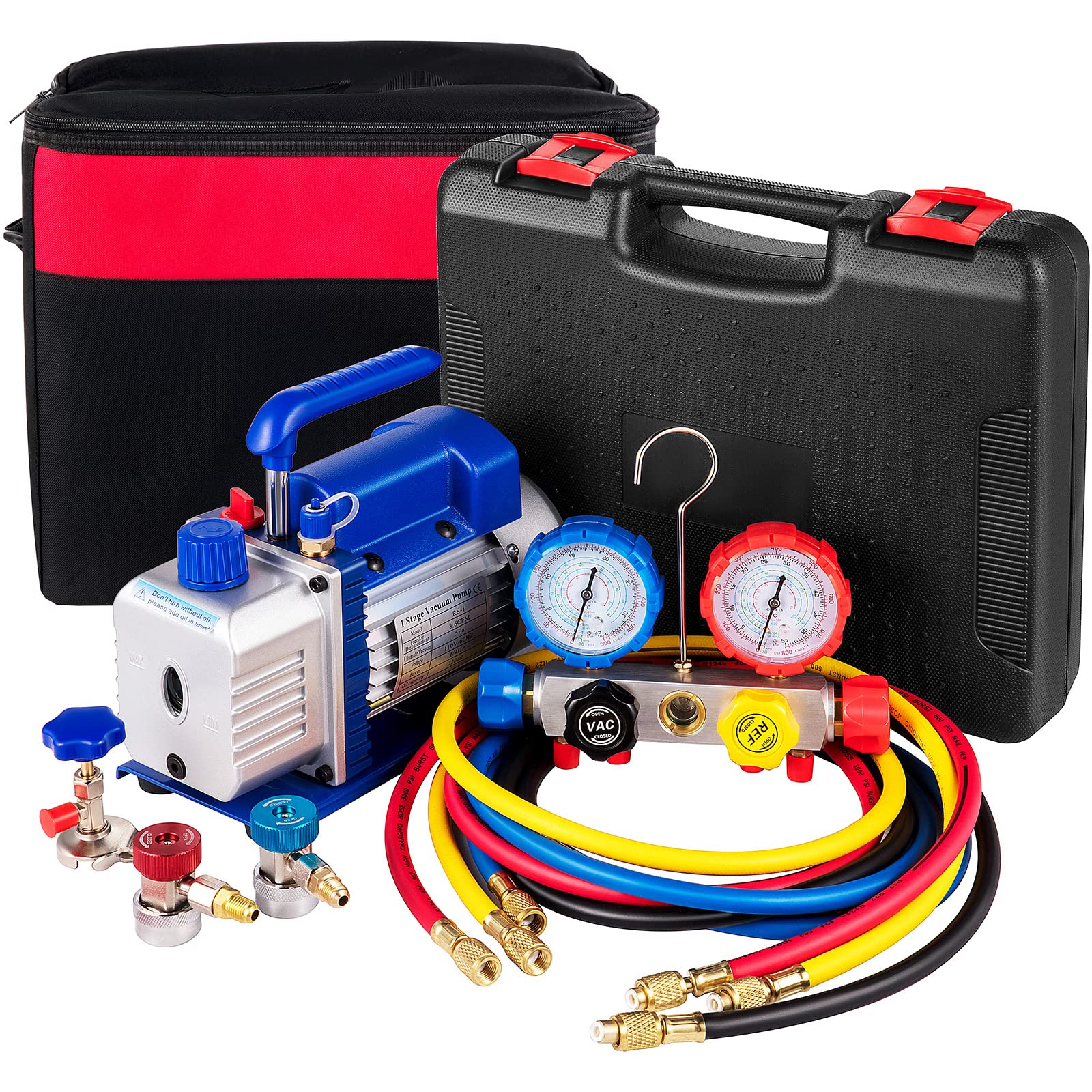 Mua VEVOR Vacuum Pump 3.6CFM 1/4 HP Single Stage HVAC A/C Refrigeration ...