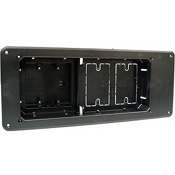 Amazon.com: Arlington TVB613BL-1 Recessed TV Outlet Box with Paintable ...