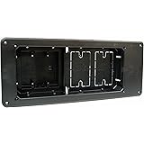 Arlington TVBU505BL-1 Recessed TV Outlet Box with Paintable Trim Plate ...