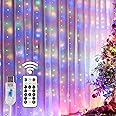 Amazon.com: HOME LIGHTING Window Curtain String Lights, 300 LED 8 ...