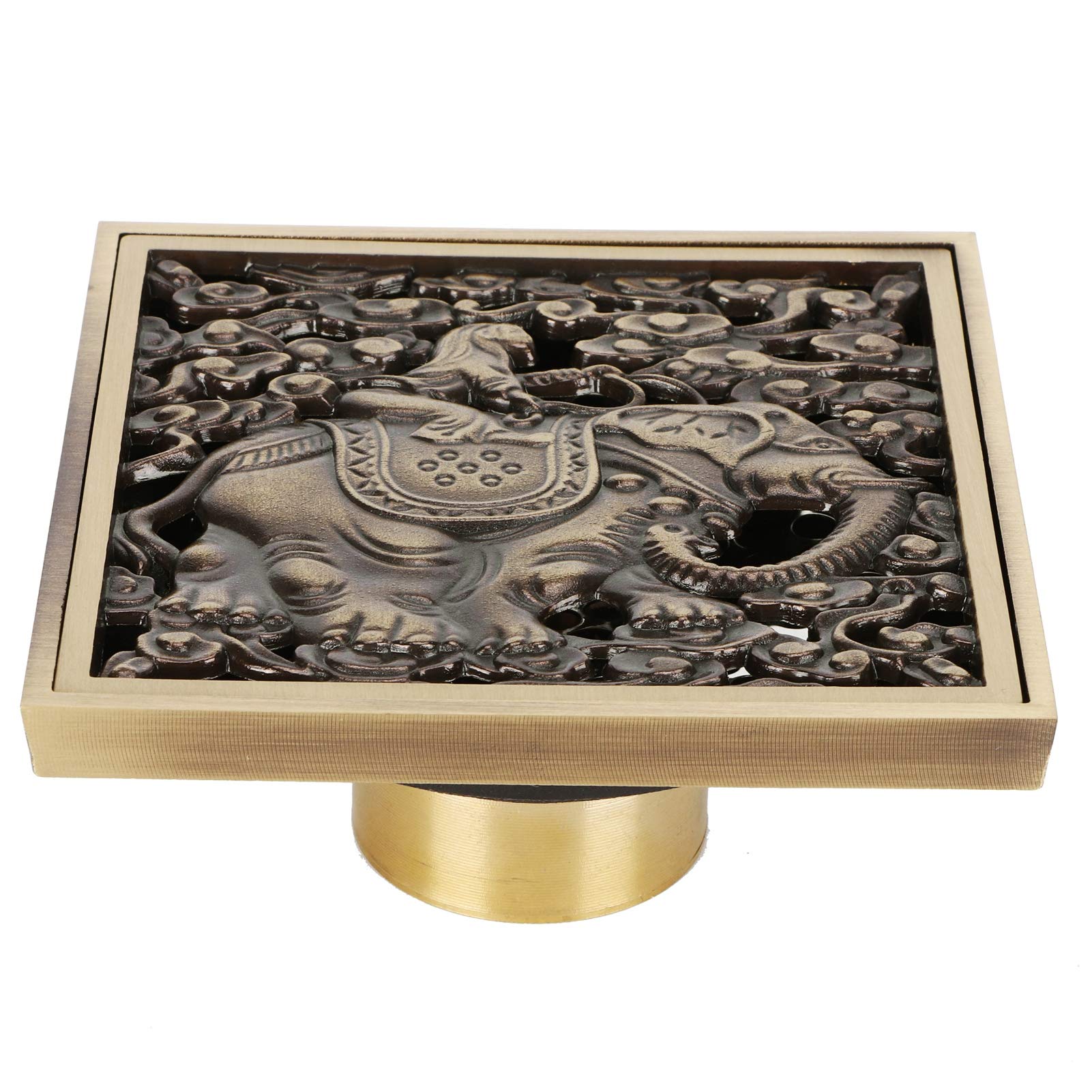 Shower Drain Cover, Floor Drain Antique Full Copper Shower Drain Kit ...