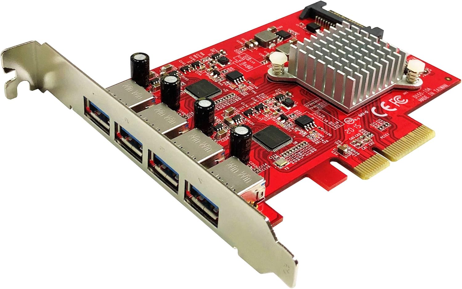 Amazon.com: Ableconn PEX-UB155 USB 3.2 Gen2 (10 Gbps) 4-Port PCIe 3.0 ...