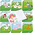 Amazon.com: 48 Pcs Farm Animals Mini Coloring Books Bulk for Kids DIY ...