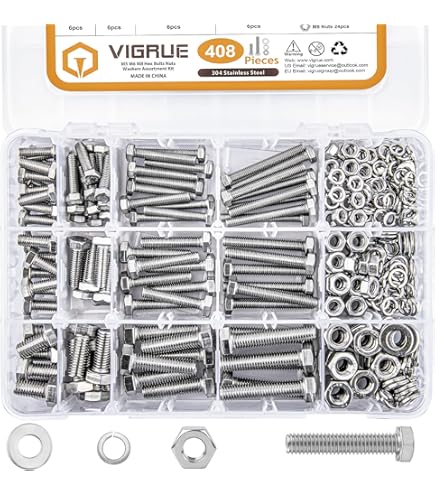 Metric Screws Assortment Kit INCLY 300PCS M6 M8 M10 Metric Screw ...