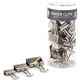 Amazon.com : U Brands Binder Clips, Assorted Sizes, Silver Steel, 30 ...
