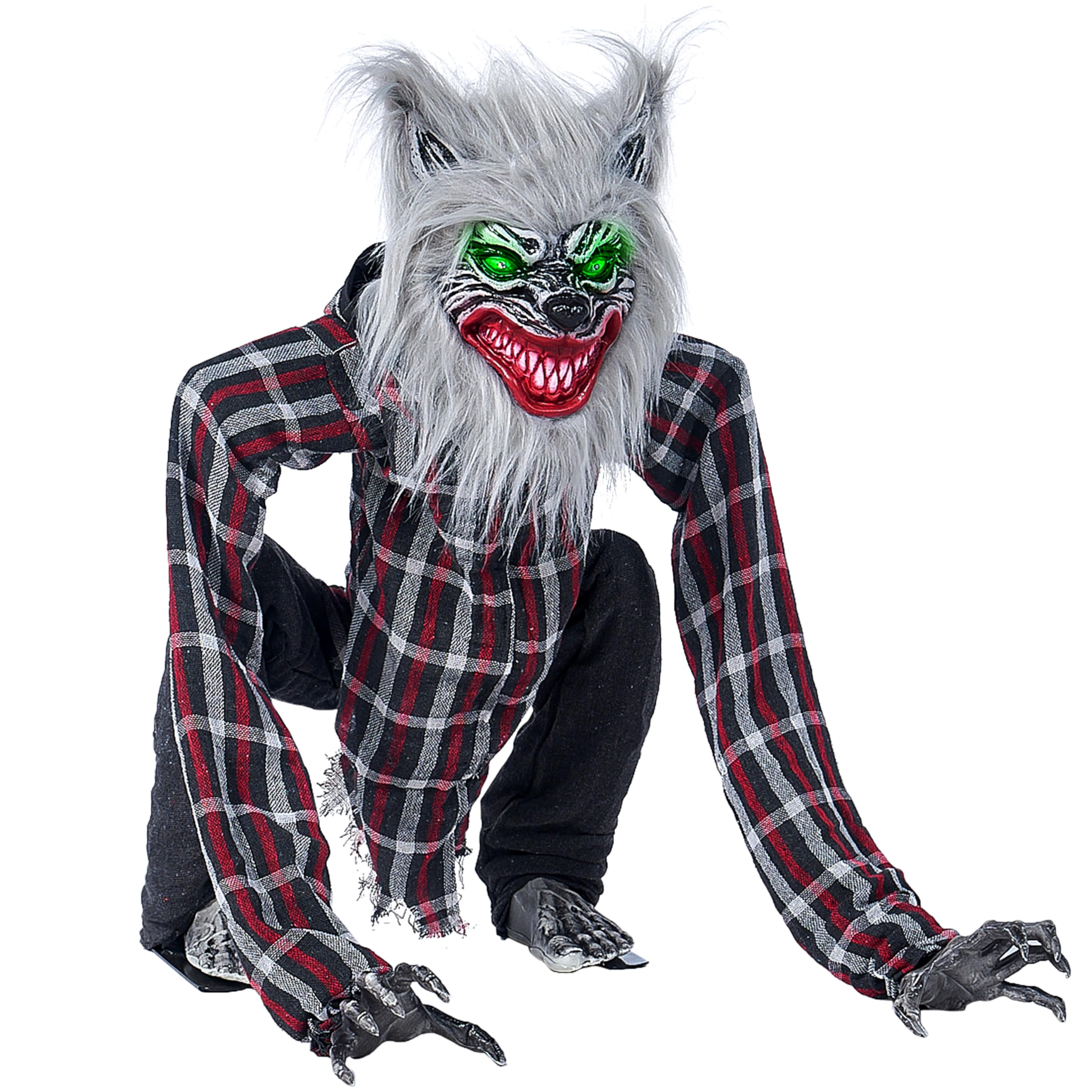 JOYIN 30” Halloween Outdoor Decorations Animatronics Werewolf, Animated ...