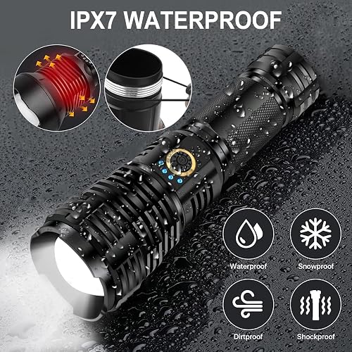 High Powered Flashlights 500 Lumens LED Flashlight High Lumens,