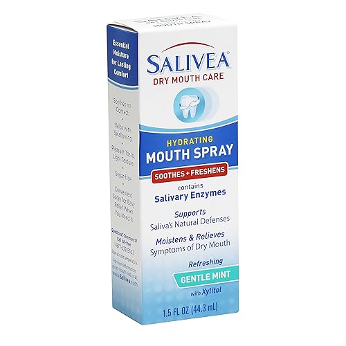SALIVEA Extra Gentle Dry Mouth Spray - Soothing Mint Mouth Spray with ...