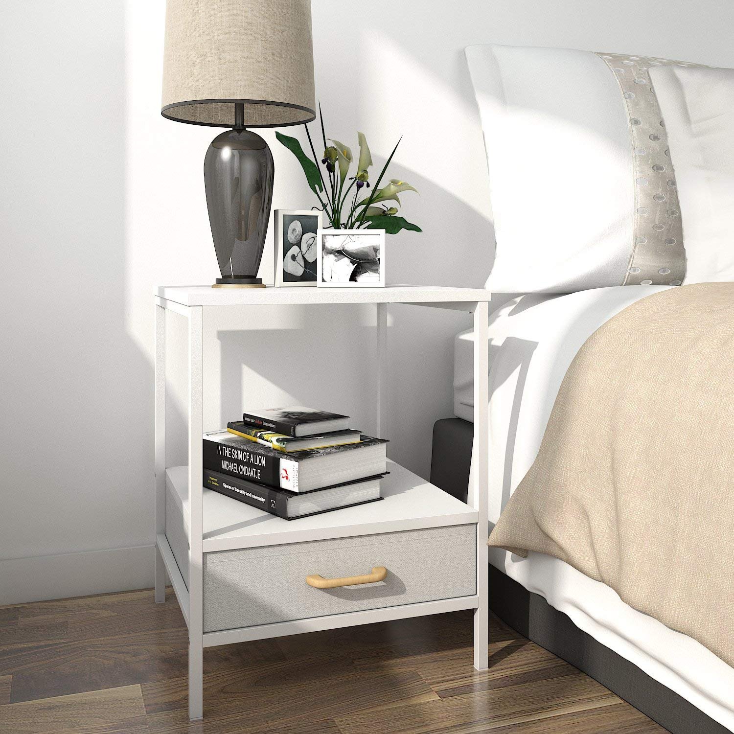 Lifewit Small Nightstand Bedside Table End Table With Fabric Drawer For 