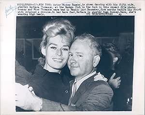 1959 WireVintage Photo Actor Mickey Rooney Wife Barbara Thomason ...