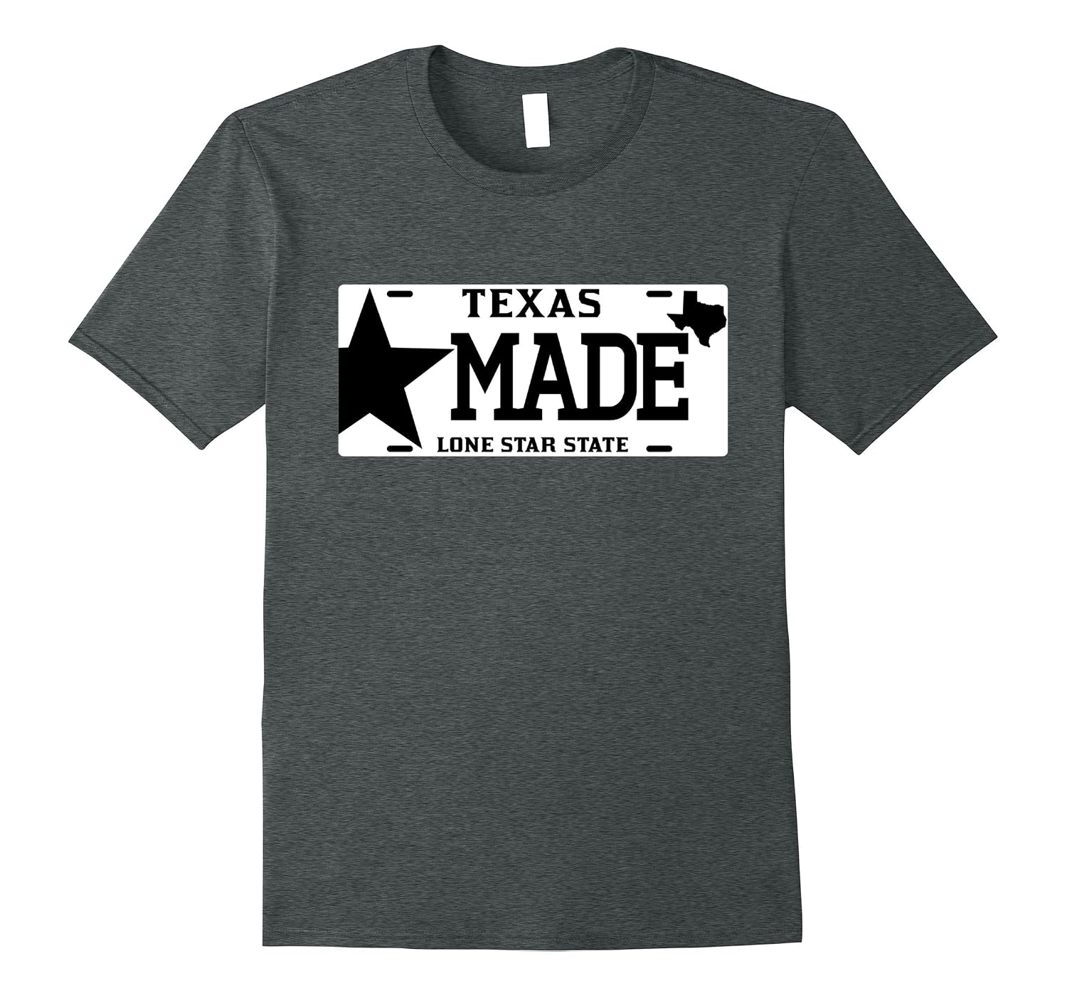 Texas License Plate T-Shirt Lone Star Texas Made-TH – TEEHELEN