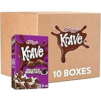 Amazon.com : Kellogg's Krave Cold Breakfast Cereal, Kids Snacks, Double ...