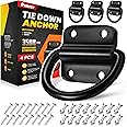 Amazon.com: PAMAZY 4PCS Heavy Duty Steel D Rings Tie Down Anchors, Ultra Durable 3500 Pound ...