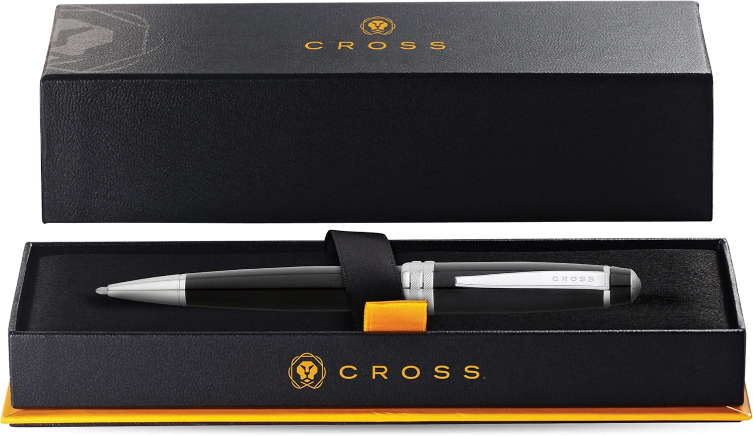 Cross Bailey Black Lacquer w/Polished Chrome Appointments Ballpoint Pen ...