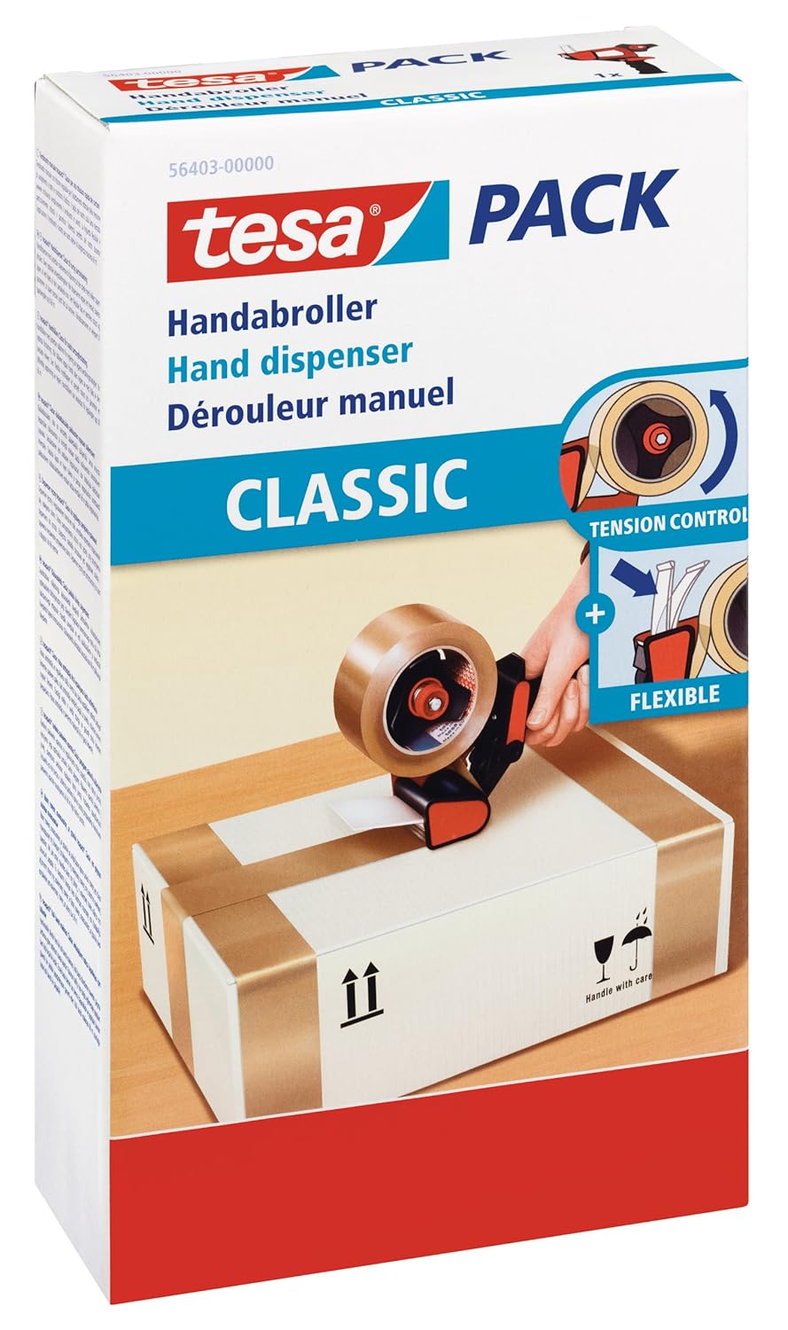 tesa 56403 - tesa Parcel Tape Dispenser up to 66 m x 50 mm: Amazon.co ...