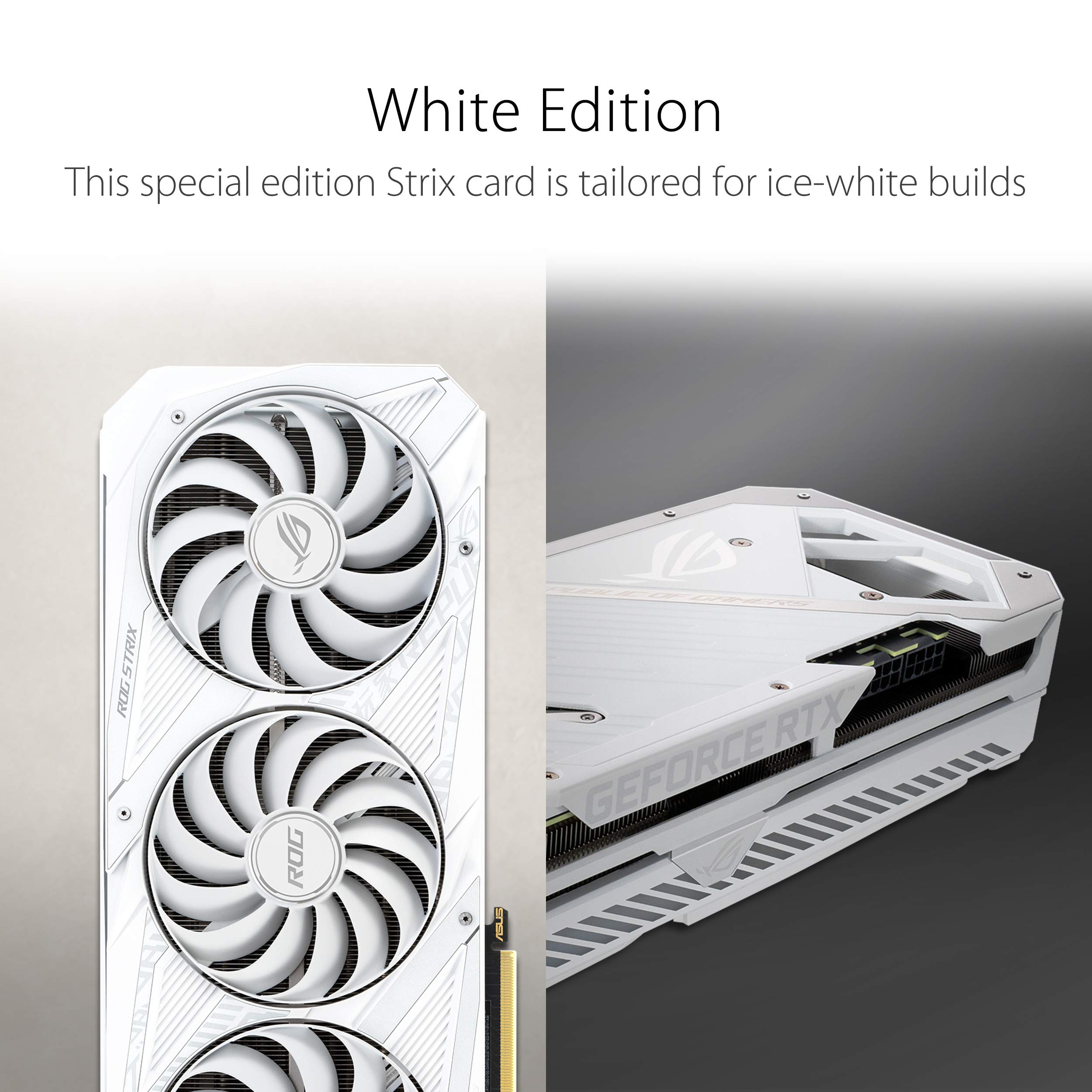 ASUS ROG STRIX NVIDIA GeForce RTX™ 3090 White OC Edition Gaming ...