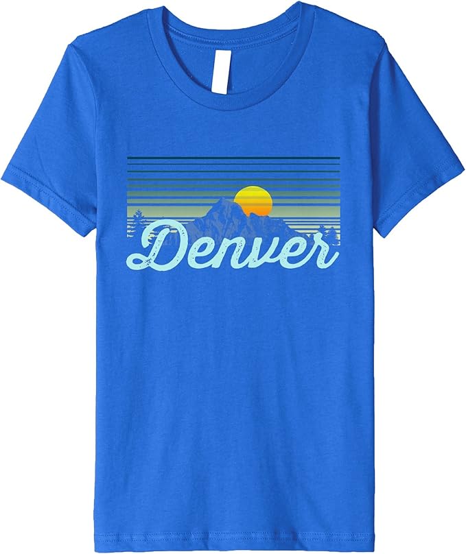 Amazon.com: Denver Colorado t shirt retro vintage clothing & apparel ...