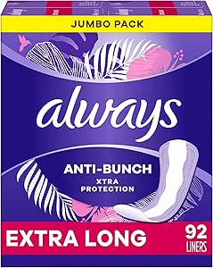 Amazon.com: Always Xtra Protection Dailies Feminine Panty Liners for ...