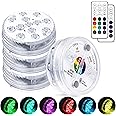 Amazon.com: LOFTEK Submersible LED Lights with Remote, 13 LED Pool ...