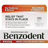 Amazon.com: Benzodent Dental Pain Relieving Cream for Dentures and ...