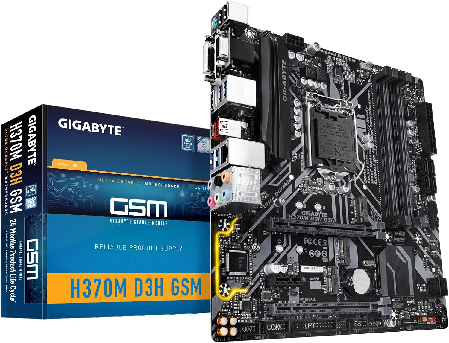 Gigabyte H370M D3H gsm Intel H370 LGA 1151 (Zócalo H4) Micro ATX ...