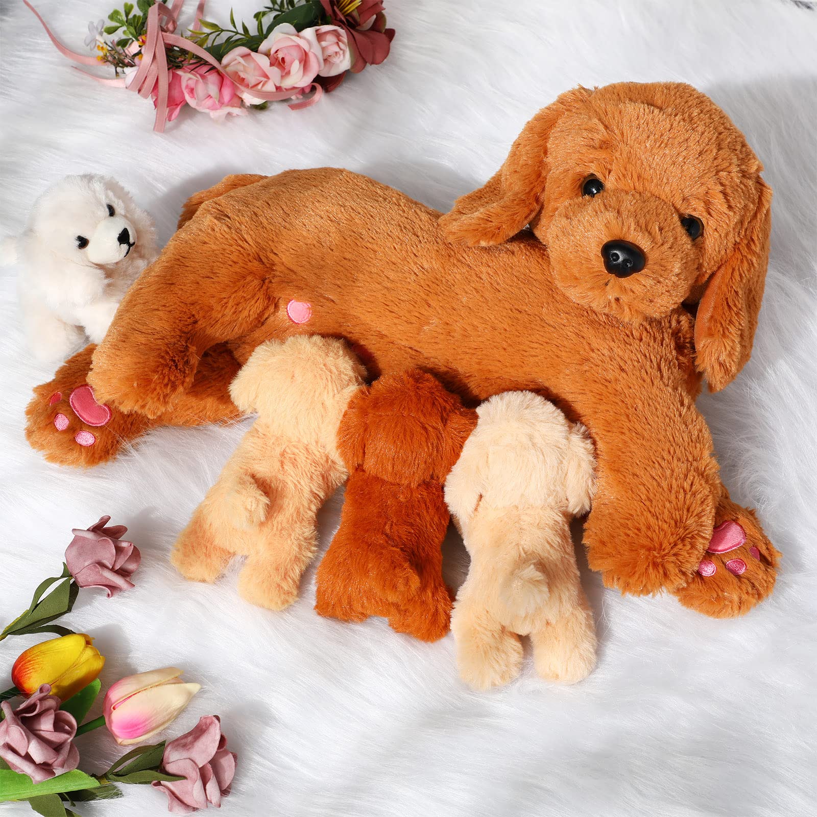 Mua Nurturing Dog Stuffed Animal Sets Soft Cuddly Golden Retriever ...