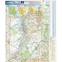 Amazon.com : Utah State Wall Map - 14.75" x 17.75" Laminated : Office ...