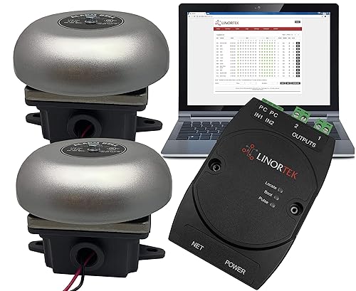 Netbell-2-2Bel Break Alarm Bell System w/Bell Timer Software for School ...