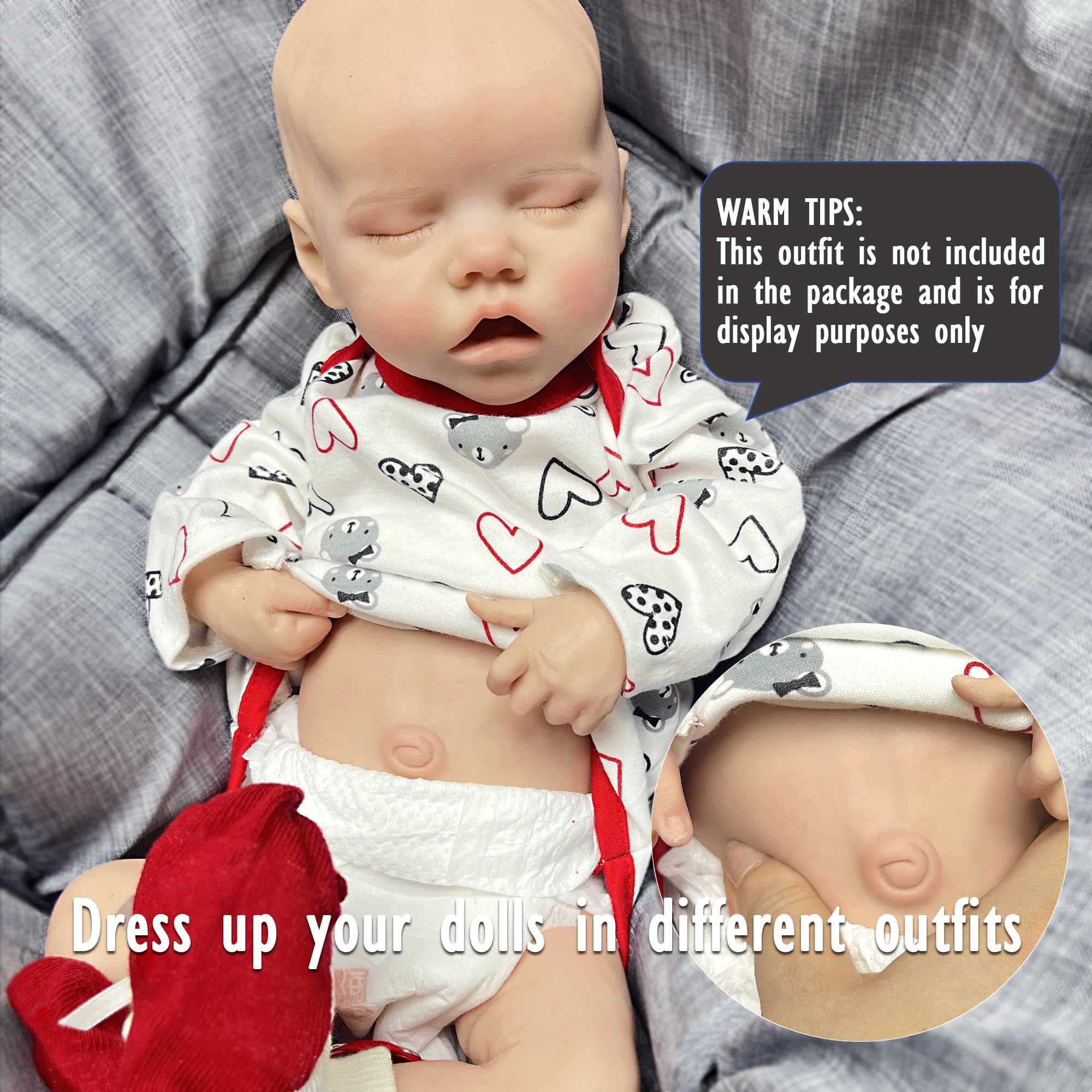 Mua ACESTAR Reborn Baby Dolls Girls 17 Inch Solid Platinum Silicone ...