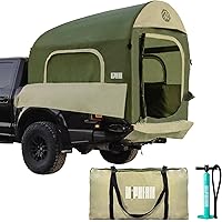 JOYTUTUS Inflatable Truck Bed Tent 5.5FT with Awning, Includes Air Pump ...