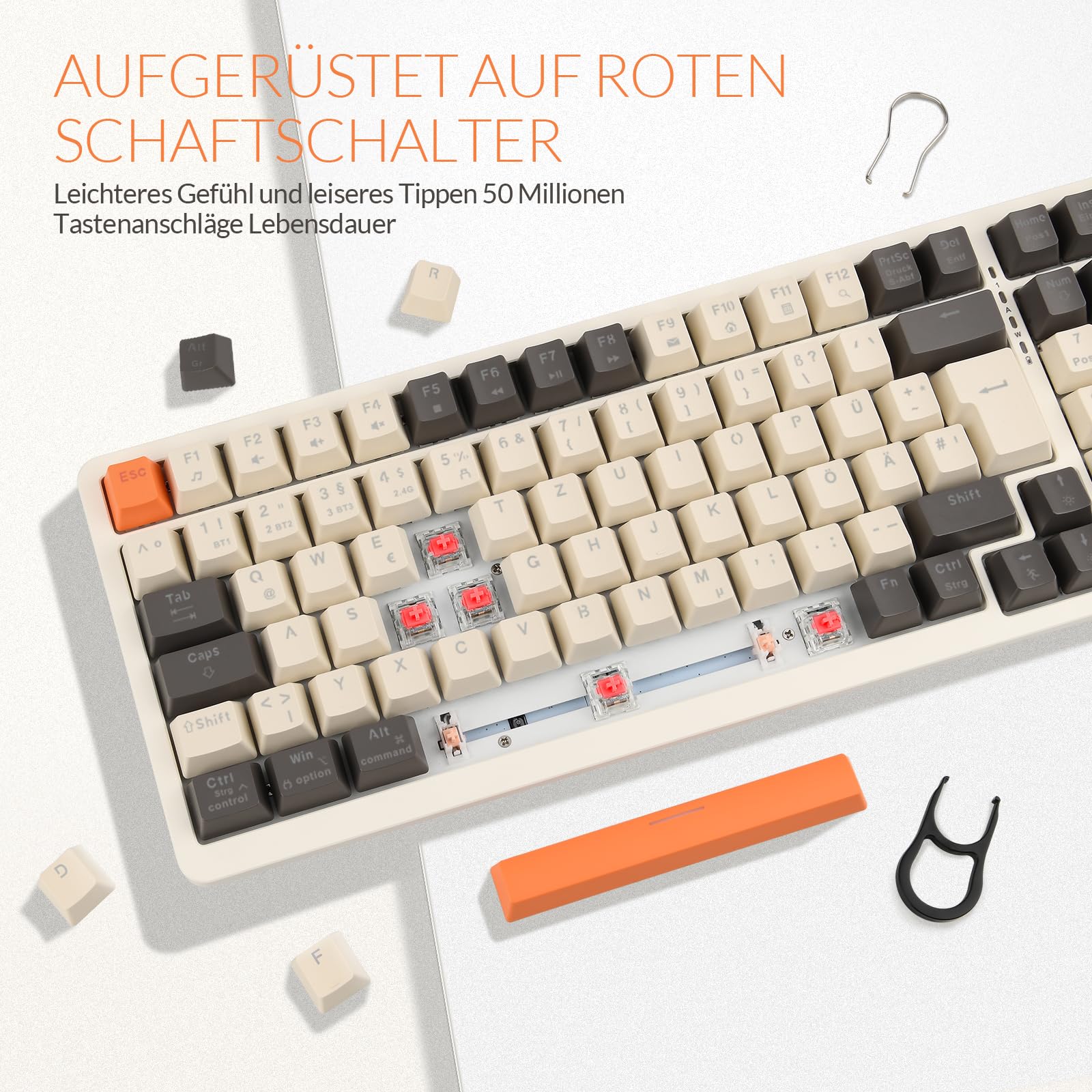 Mua Rii Mechanical Keyboard Wireless Gaming Keyboard Bluetooth Keyboard ...