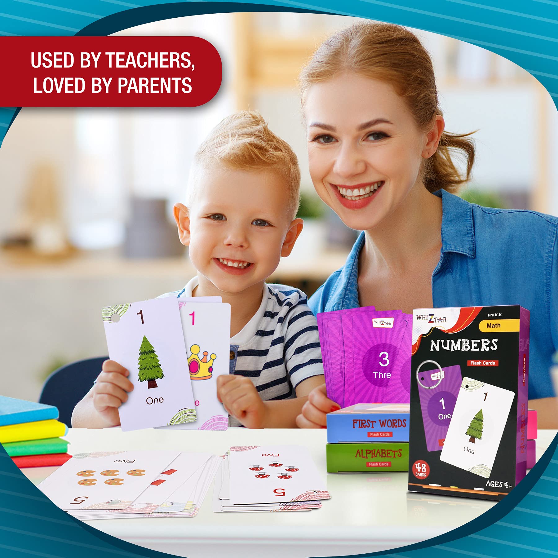 Mua Educational Flash Cards for Toddlers - Set of 4 184 Cards Numbers ...