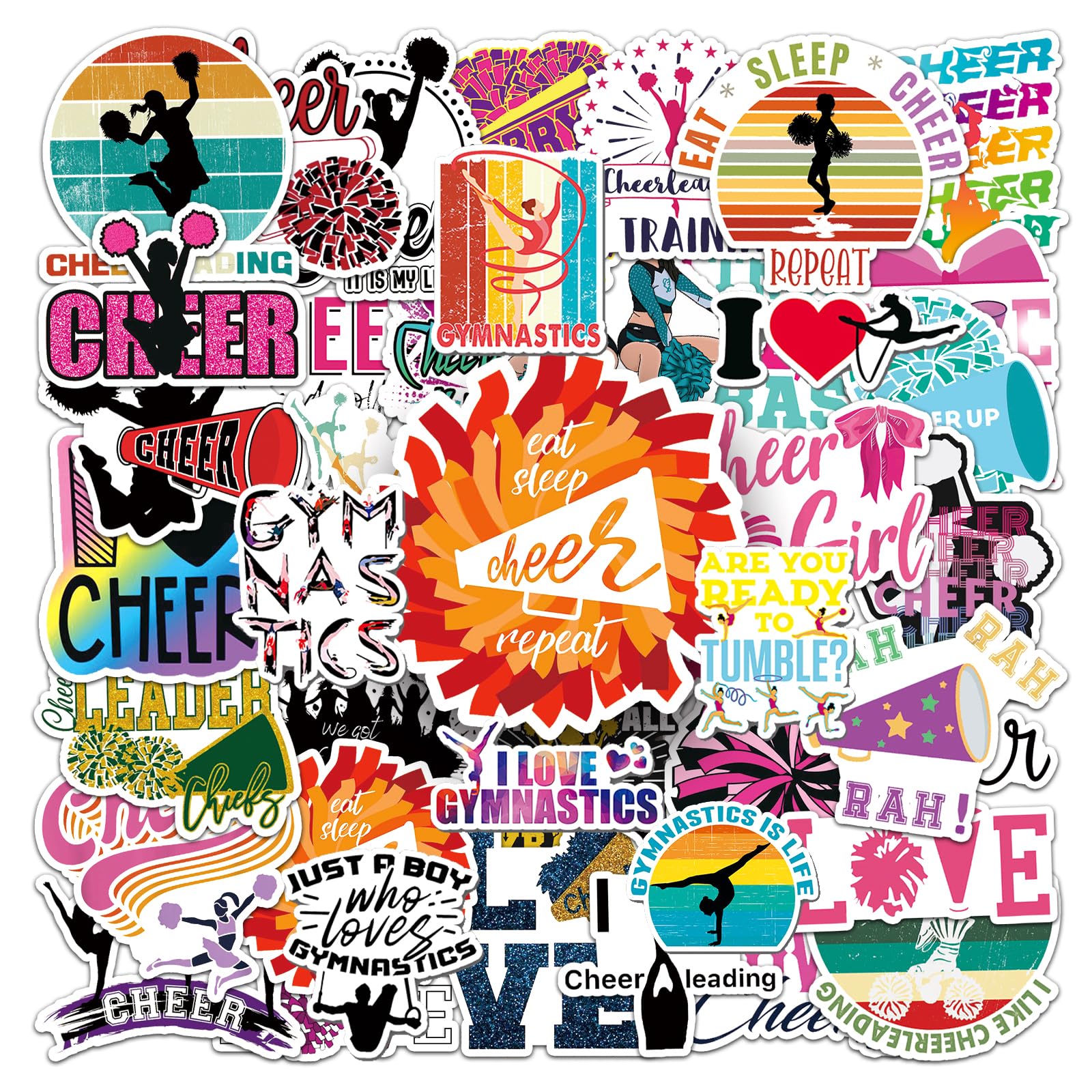 Mua 100PCS Cheerleading Stickers,Vinyl Waterproof Decals,Perfect Cheer ...