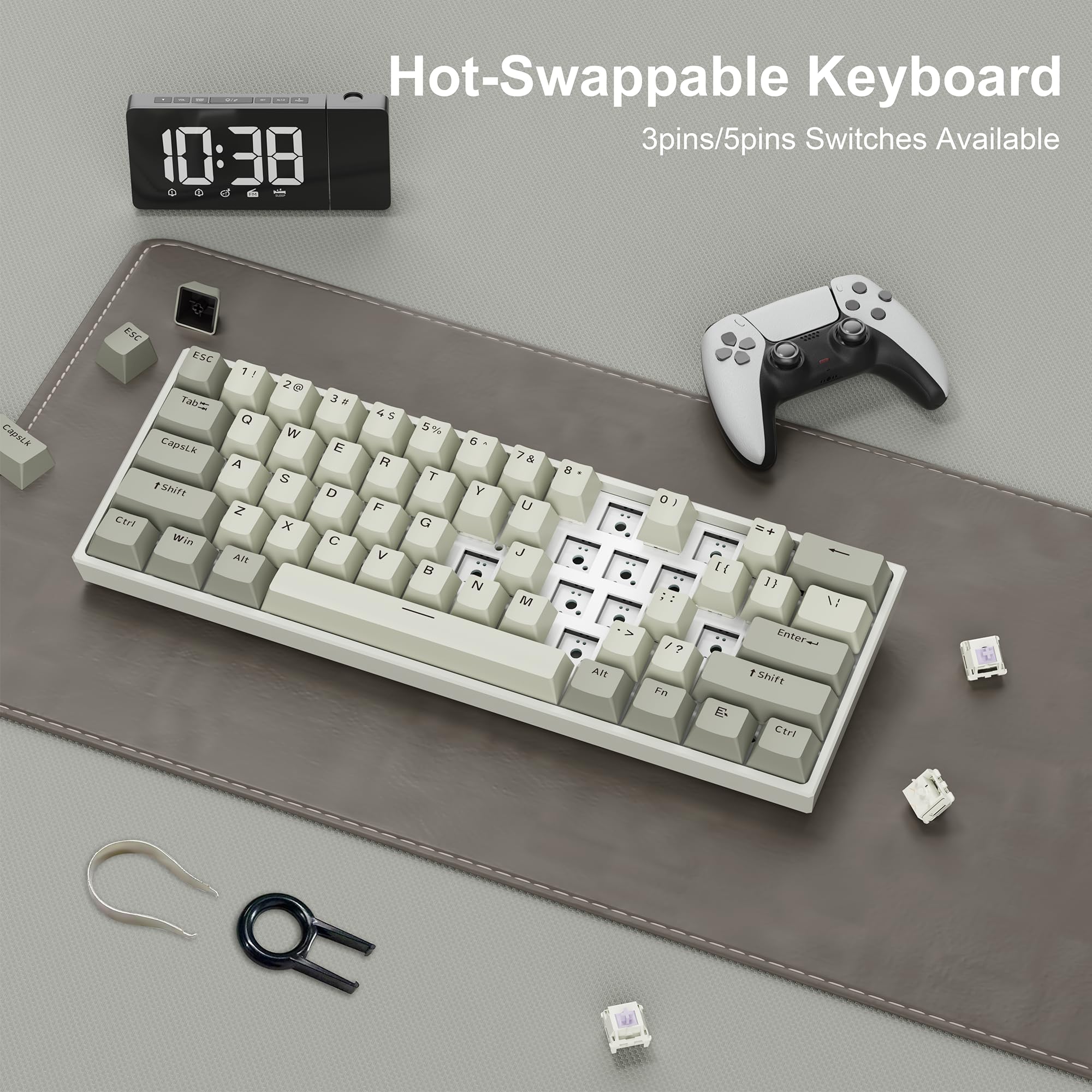 Mua Retro Keyboard- XVX H61 60 Percent Keyboard with Hot Swappable,RGB ...