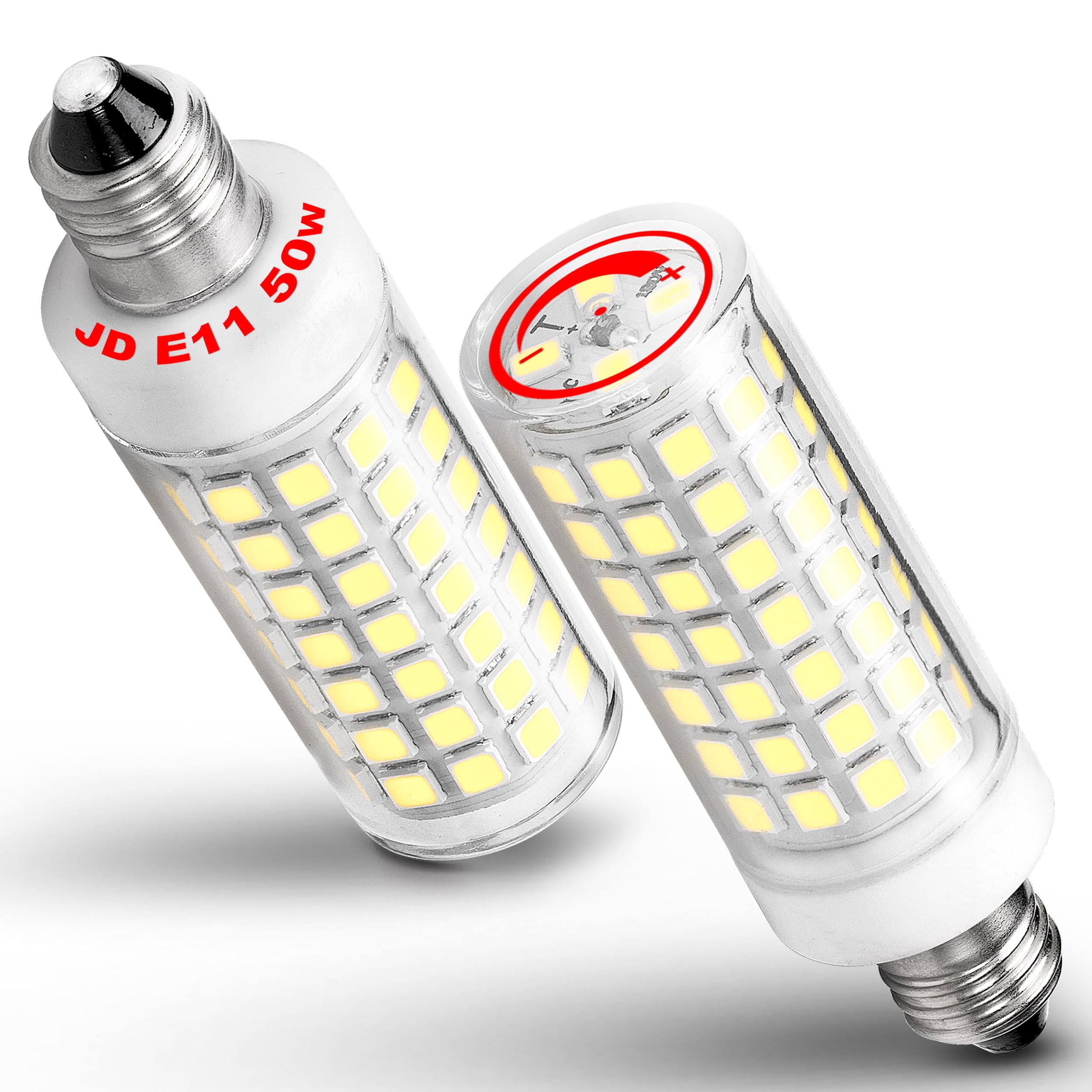 Ziomitus E11 Led Bulbs 50W Dimmable Equivalent,T3 T4 Mini Base JDE11 ...