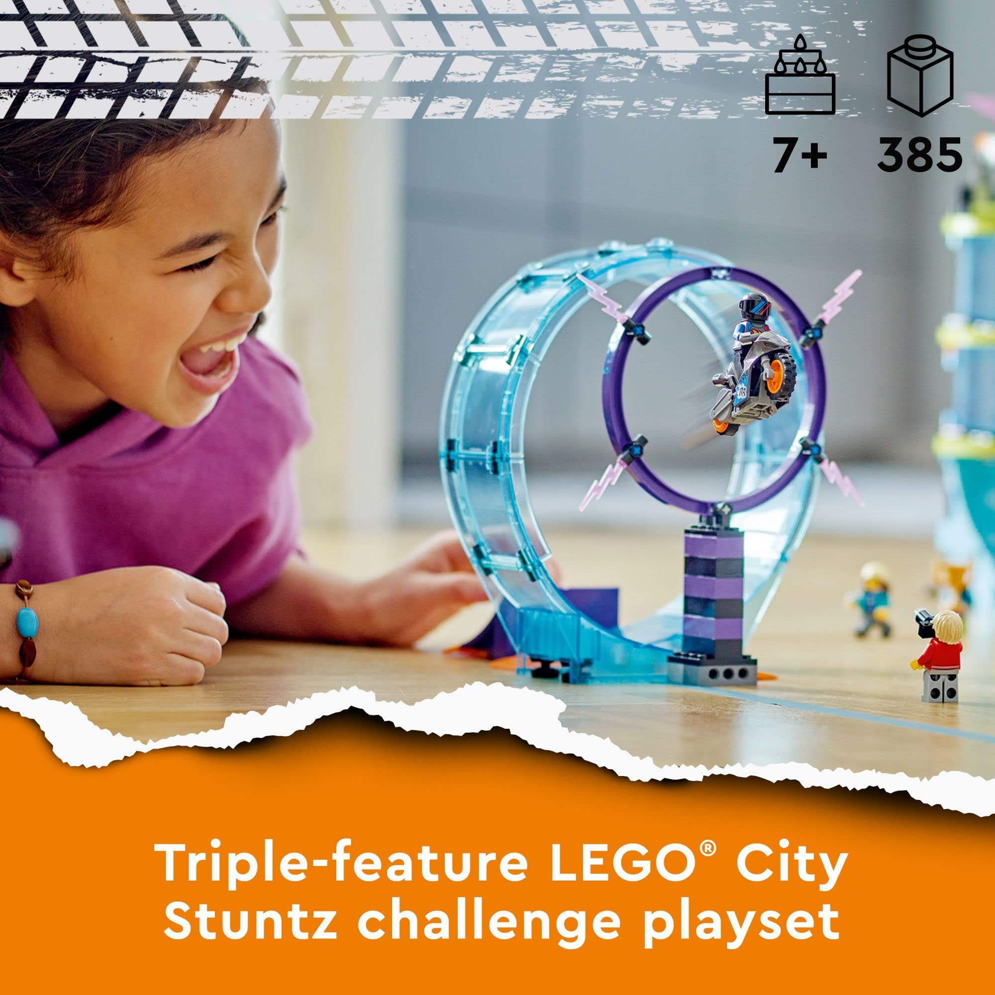 LEGO City Stuntz Ultimate Stunt Riders Challenge 60361, 3in1 Stunts for ...