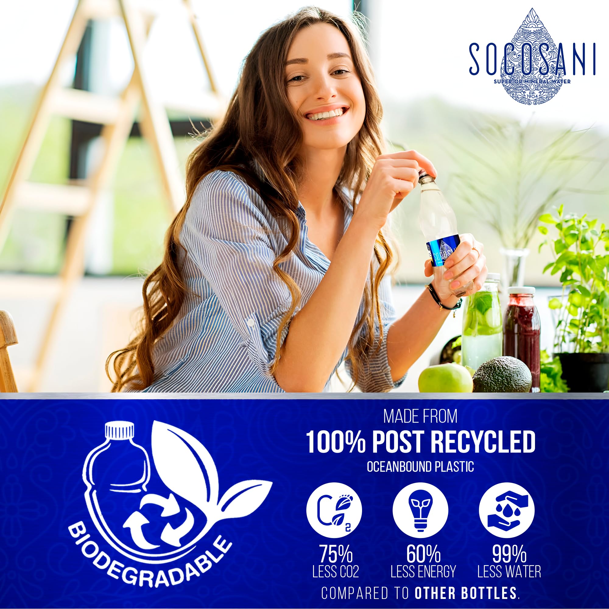 Mua Socosani | Natural Functional Sparkling Water Bottle (12-Pack) 33.8 ...