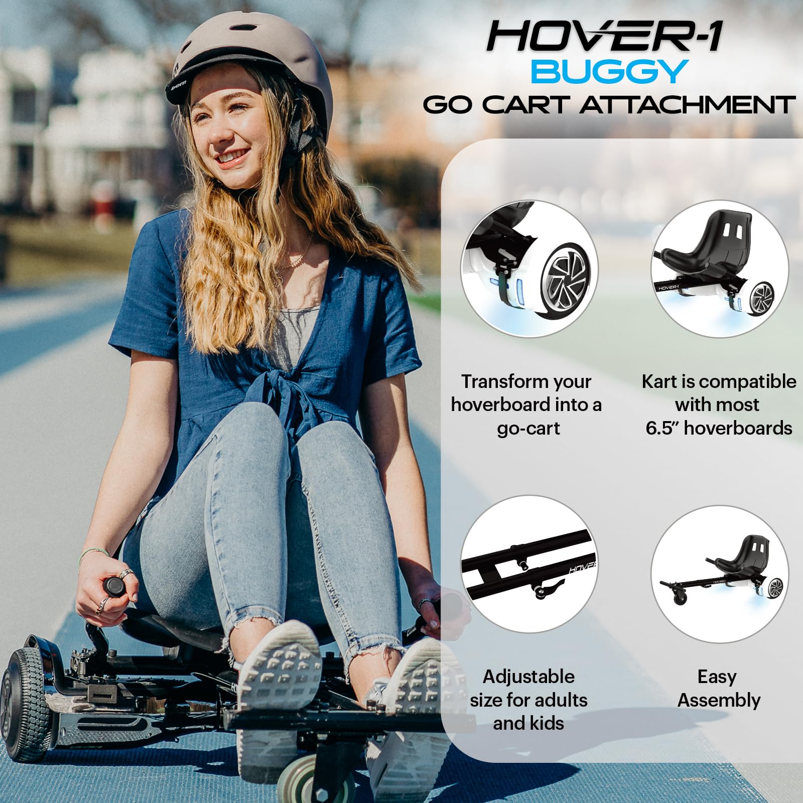 Mua Hover-1 Kart Buggy Hoverboard Attachment | Compatible with Most 6.5 ...