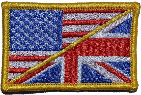 Amazon.com: British Union Jack/USA Flag Patch 2x3 Morale Patch - Full ...