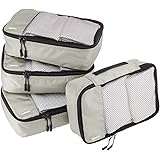Amazon.com | Amazon Basics 4 Piece Packing Travel Organizer Cubes Set ...