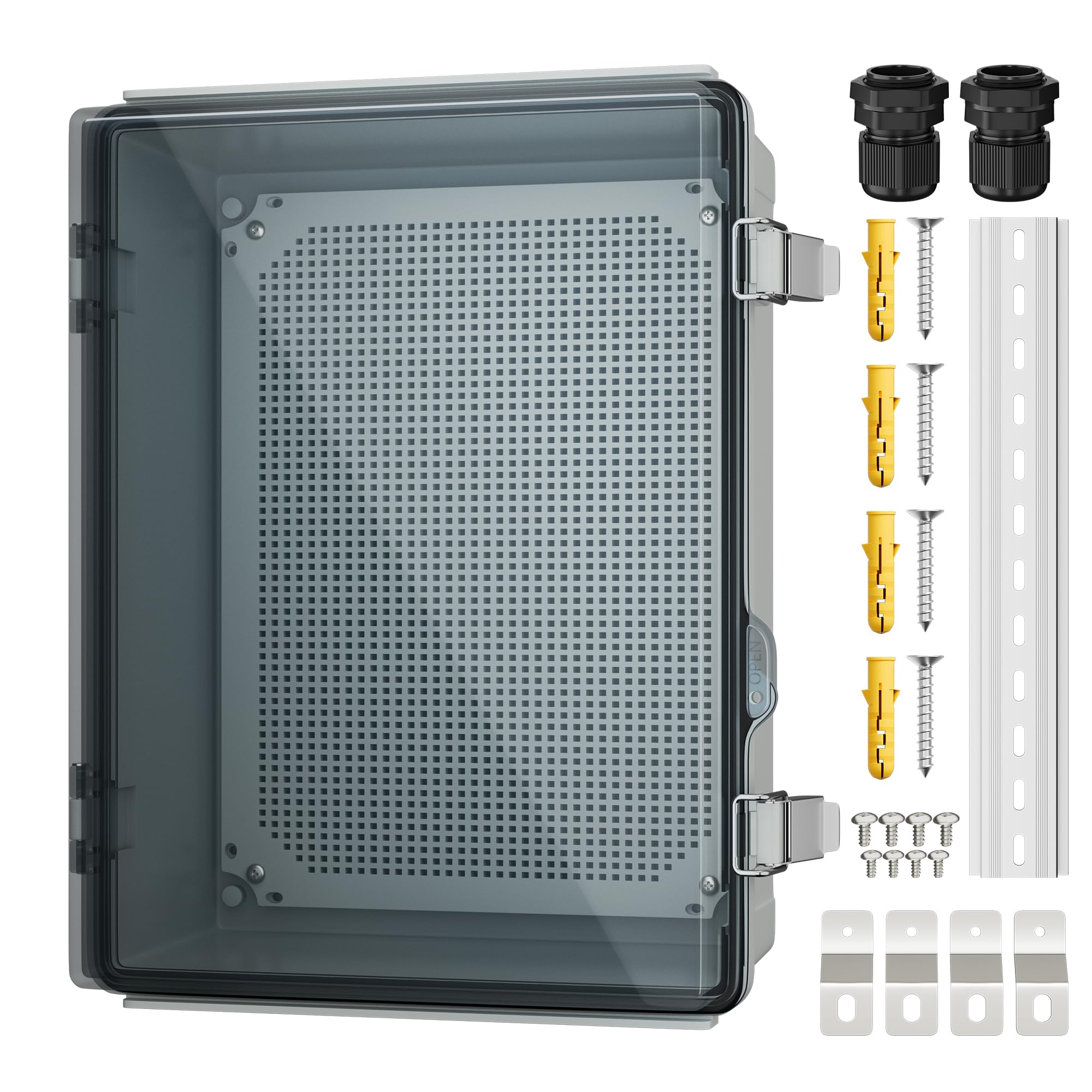 Joinfworld Electrical Box Weatherproof Plastic Junction Box 15.7x11.8x7 ...