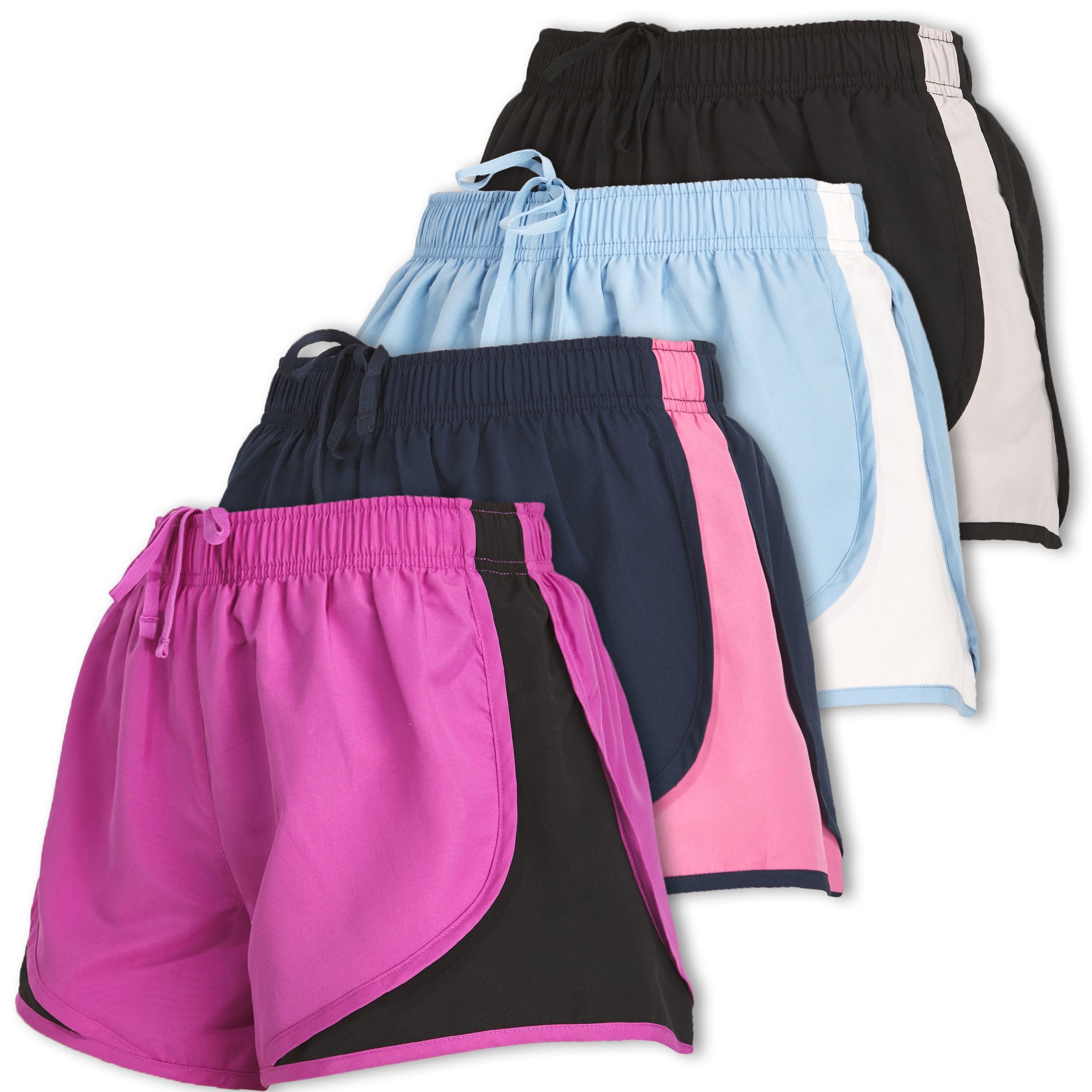 Ultra Performance Women's Running Shorts 4-Pack Athletic Workout Gym ...