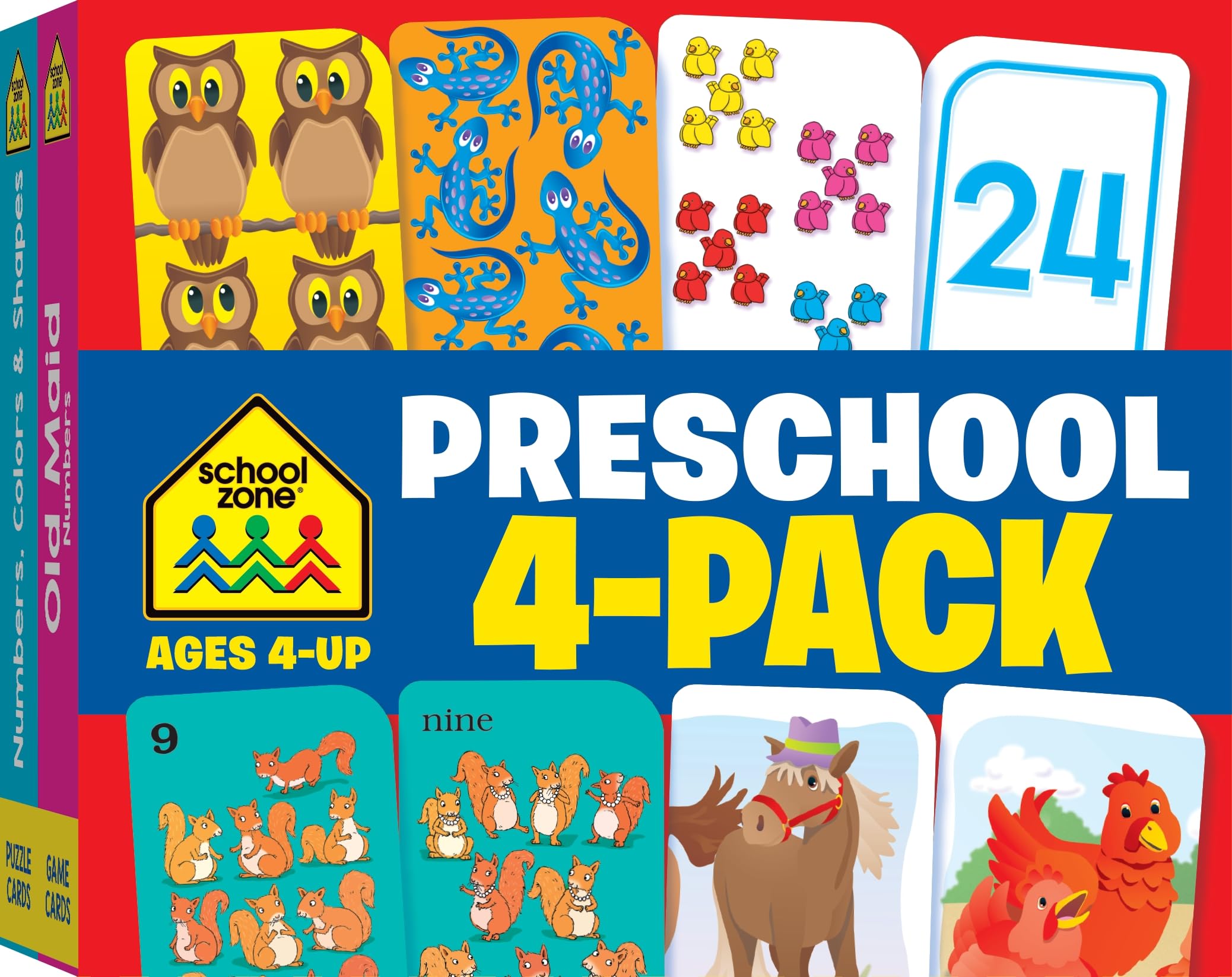 Mua School Zone - Preschool 4-Pack Flash Cards - Ages 4+, Colors ...